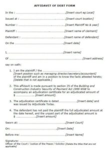 Australian Affidavit Template (Free Templates & Legal Tips)