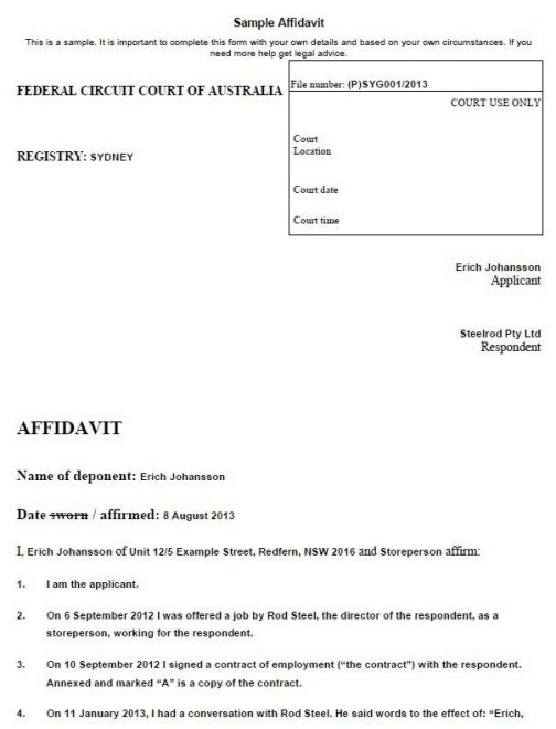 Australian Affidavit Template Free Templates Legal Tips 2022 Australian Affidavit Template Free Templates Legal Tips 2022