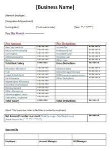 Payslip Templates Australia (Free Ready to Print Templates) - All Down ...