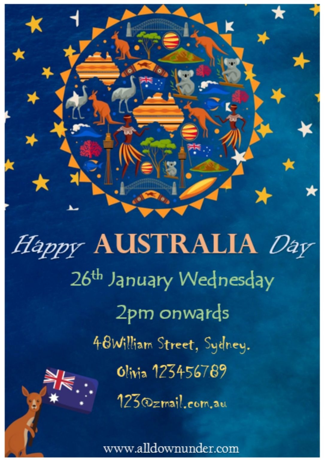 Australia Day Invitation Template (Unique Designs + Free to Download)