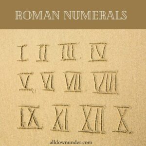 Roman Numerals - Converter and Conversion Charts - All Down Under
